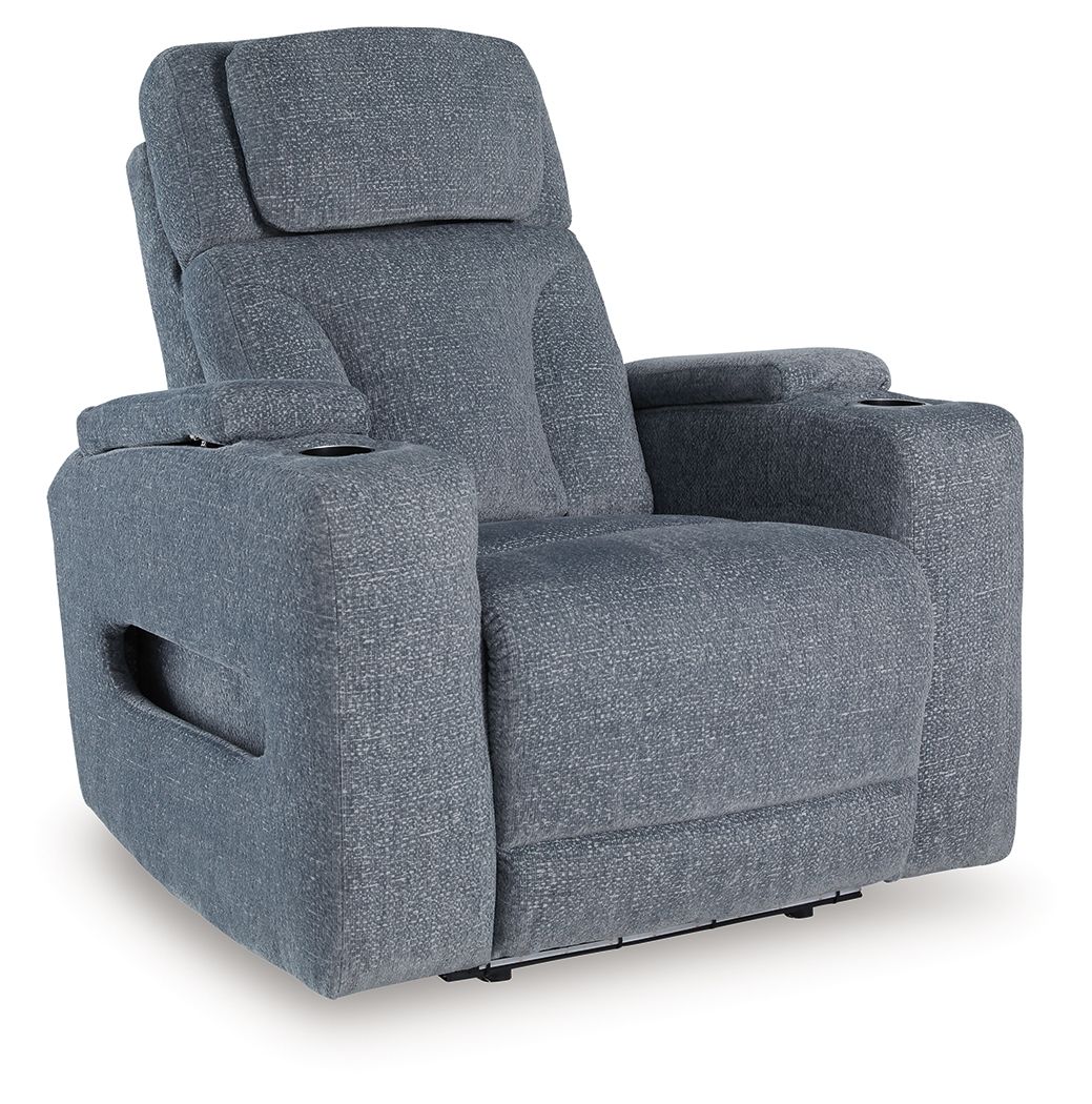 Studio Cave - Steel - Power Recliner — Sleeper Sofas by Z Furniture